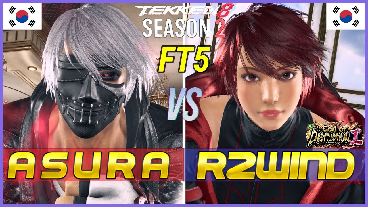 Tekken 8 ASURA (Jin) Vs R2WIND (#1 Ranked Asuka) First To 5 Set! - YouTube