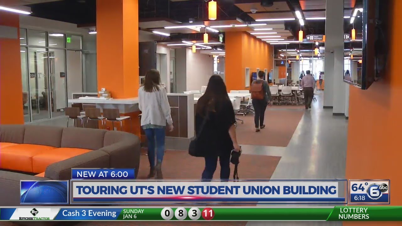 Touring UT's new student union building - YouTube