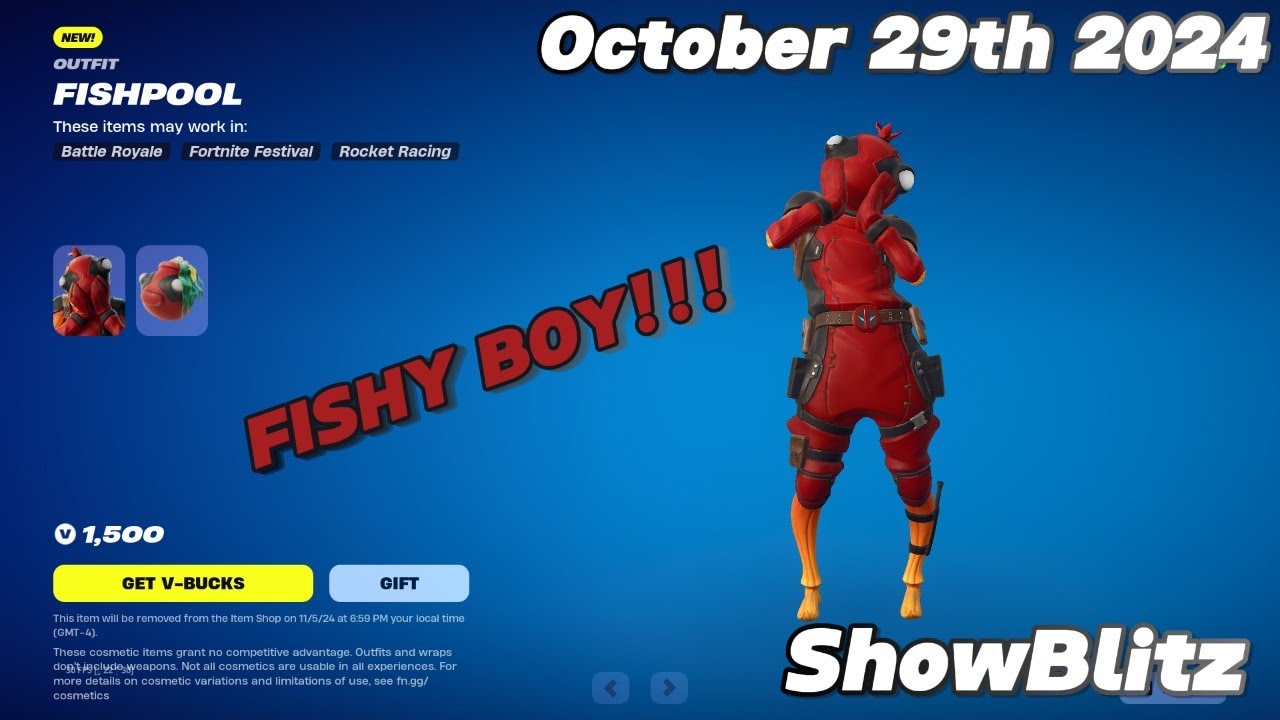 New Fishpool Skin! Fishstick X Deadpool - YouTube