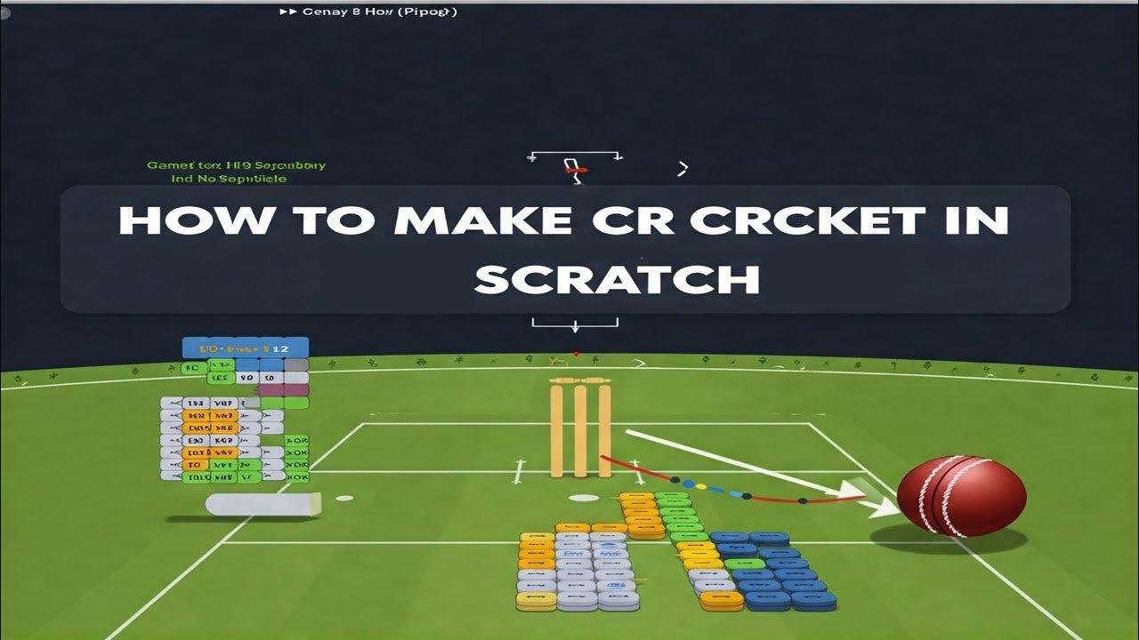 How to make cricket game in scratch - YouTube
