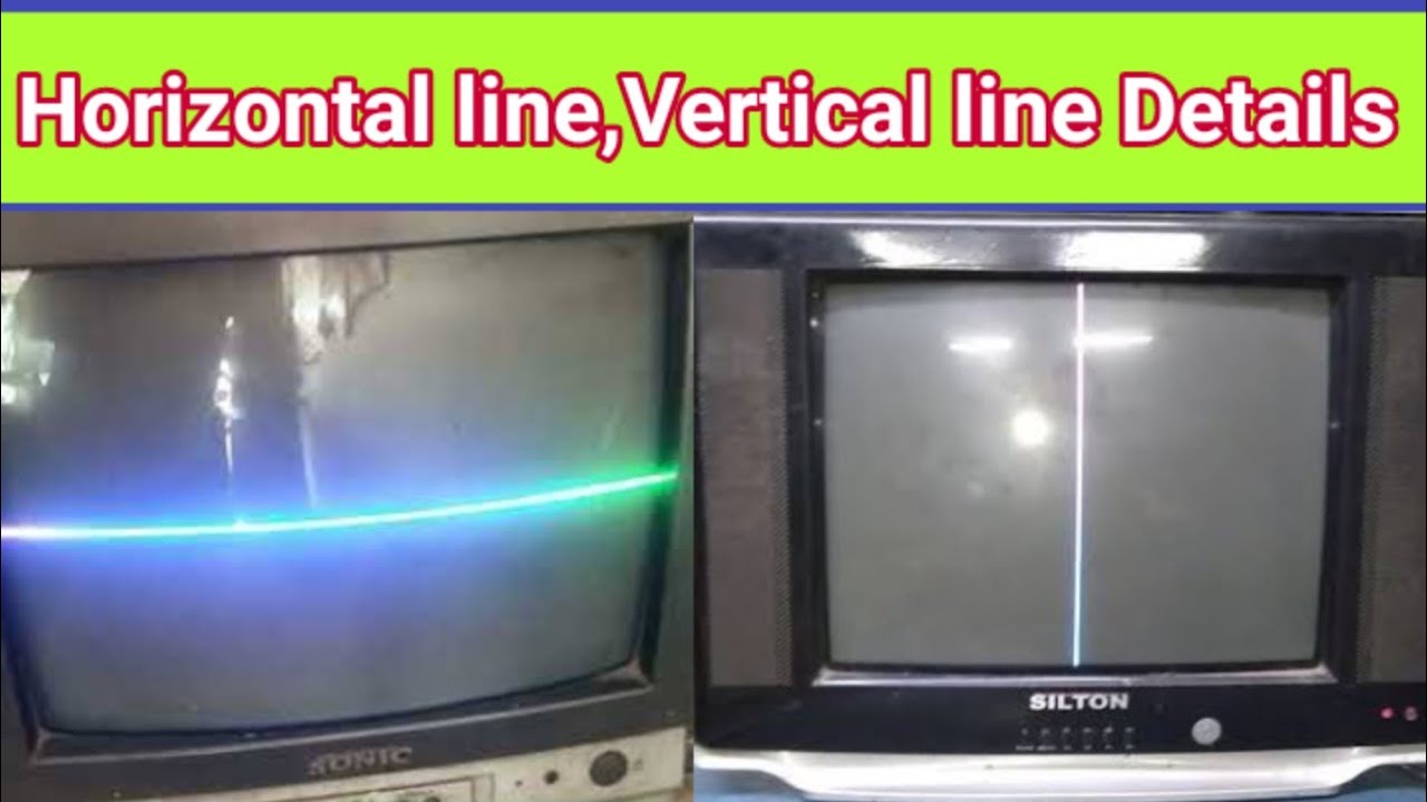 Vertical line, Horizontal line in crt tv problem repair hindi. - YouTube