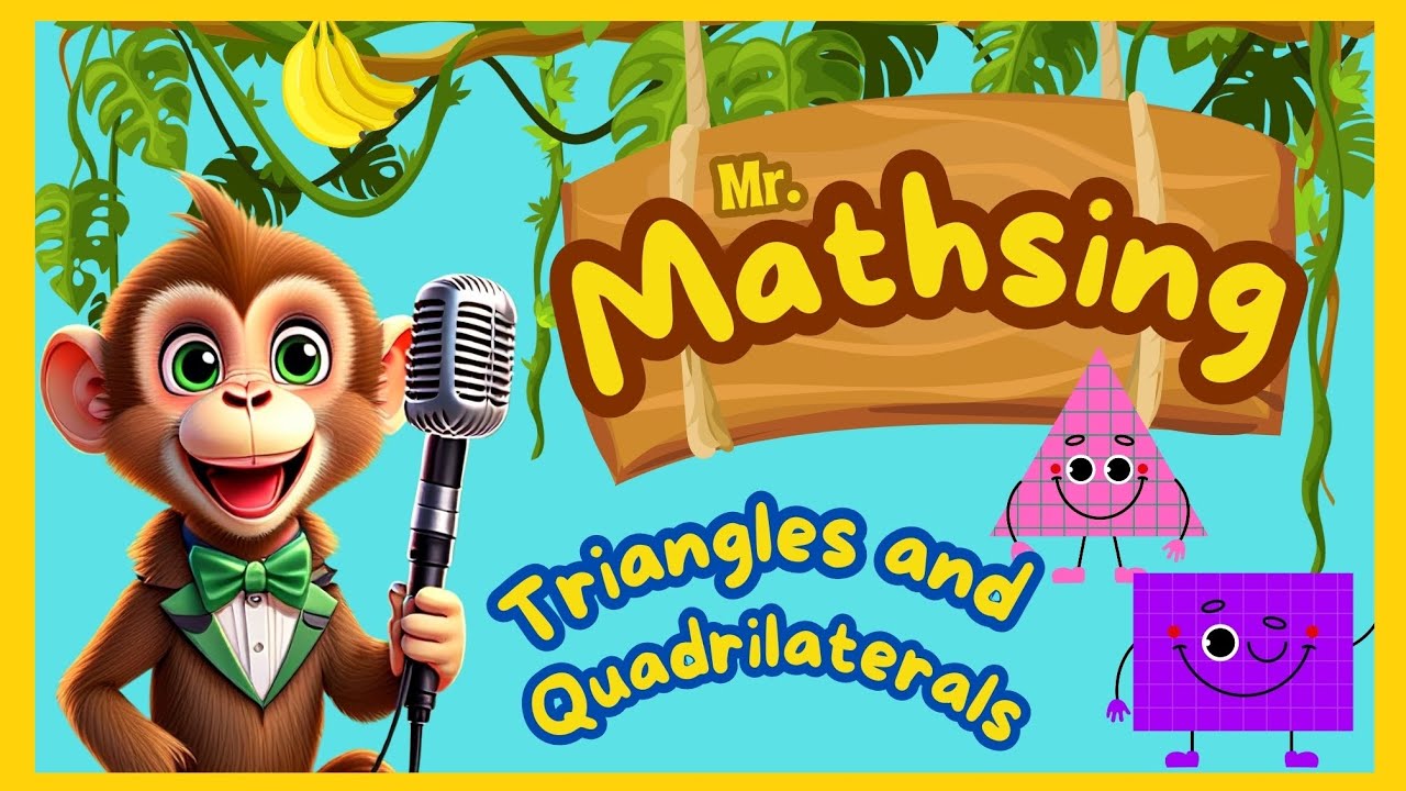 Mr. MATHSing: Triangles and Quadrilaterals, Math Songs for Kids! - YouTube