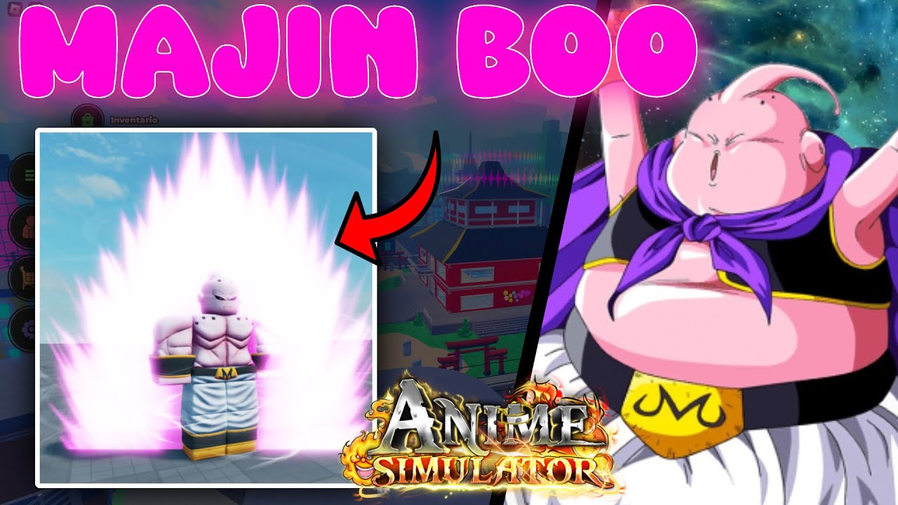 MAJIN BOO LLEGA A ANIME SIMULATOR ROBLOX - YouTube