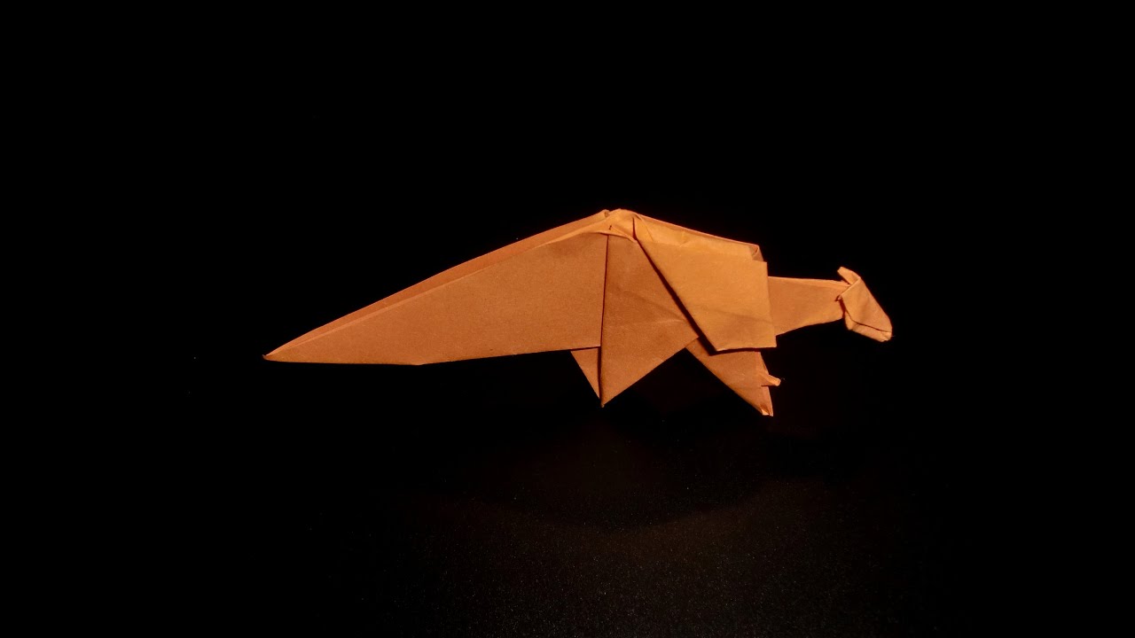 Origami Iguanodon: Dinosaurier - Tutorial [HD] - YouTube