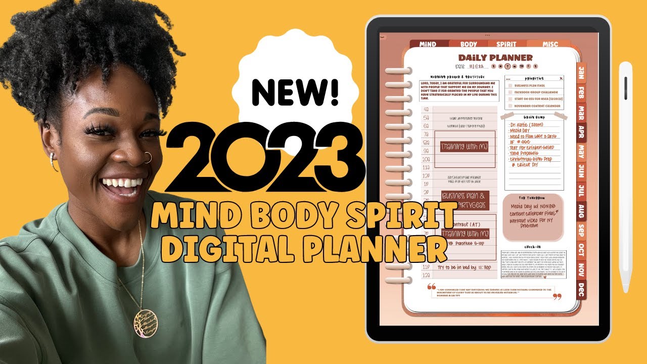 NEW 2023 Mind Body Spirit Digital Planner Walkthrough (GoodNotes ...