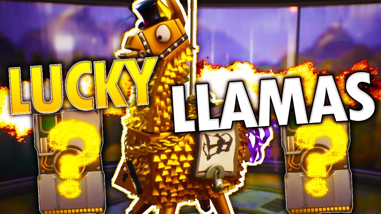 Luckiest Loot Llama Opening Yet! Troll Truck Llamas! Fortnite Save The ...