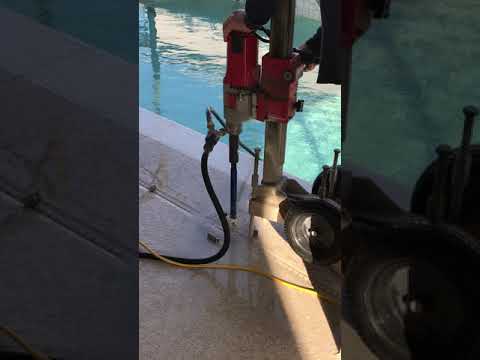 Pool Fence Drilling Holes in Deck - YouTube