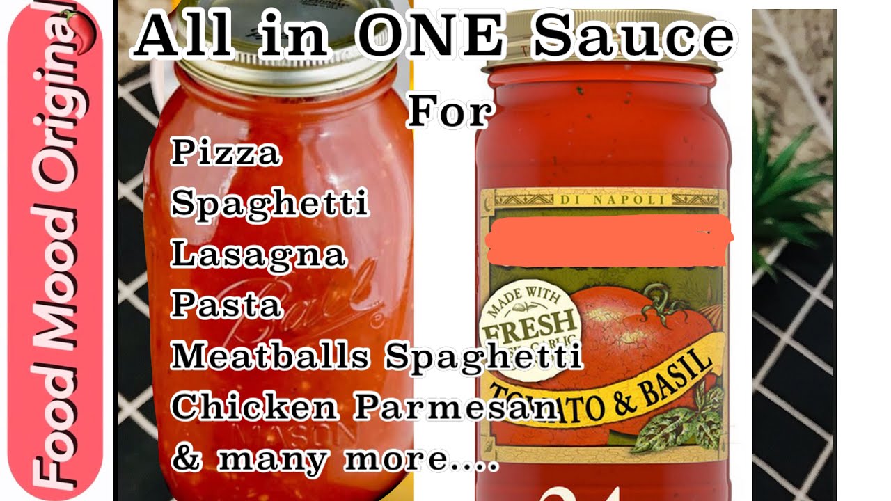 One Sauce for all Italian Recipes| Classic Marinara Sauce| #PizzaSauce ...