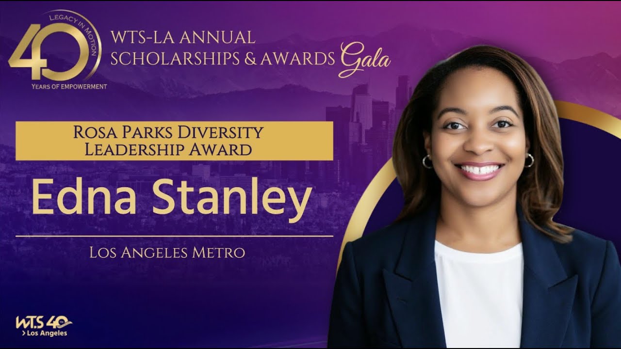 WTS LA Rosa Parks Diversity Leadership Award Edna Stanley - YouTube