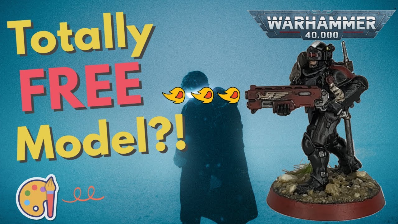 Beginner paints Arbitrator Adeptus Arbites FREE Warhammer Miniature ...