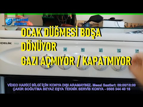Arç 9321 Ocak Gaz Düğmesi Boşa Dönüyor Açma-Kapama Yapmıyor Nasıl Degişir-Sesli Bilgiler TR - Teknik