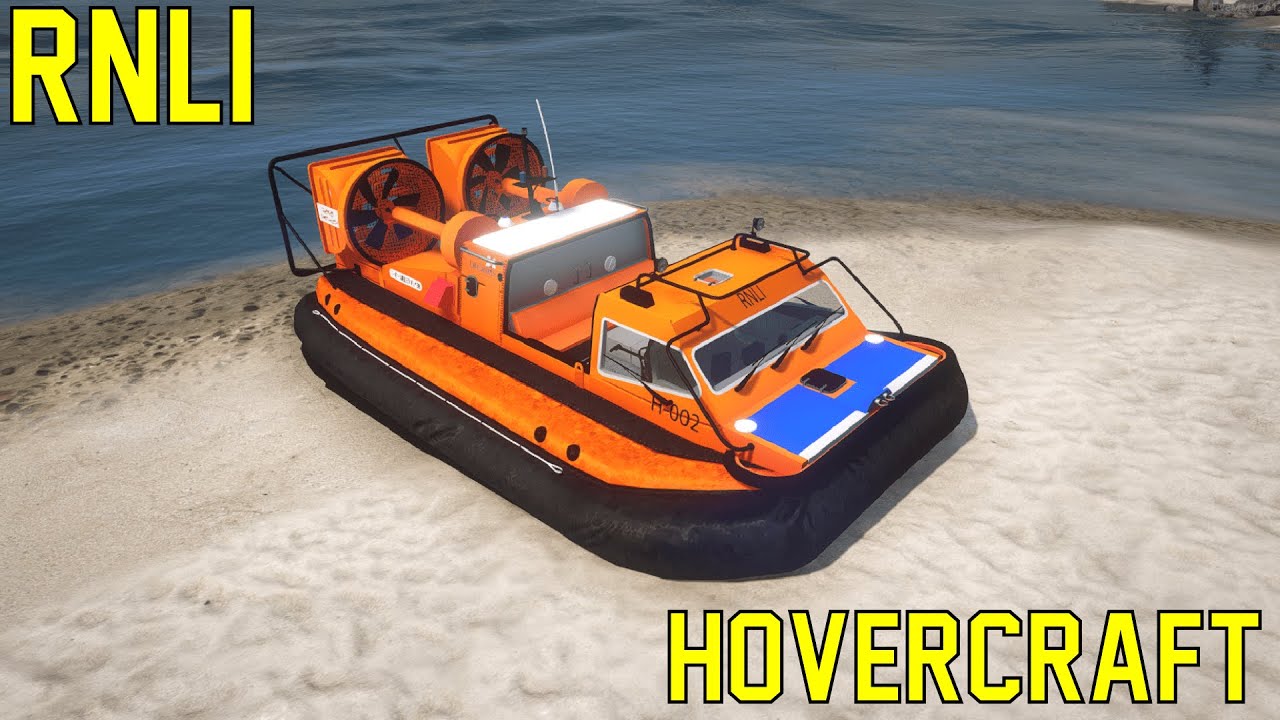RNLI Hovercraft - demonstration video [GTAV/FIVEM] - YouTube