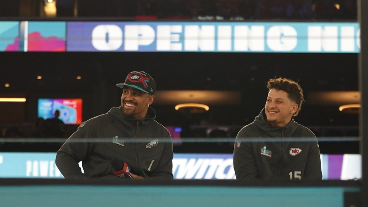 How I interviewed Patrick Mahomes and Jalen Hurts at the Super Bowl ...