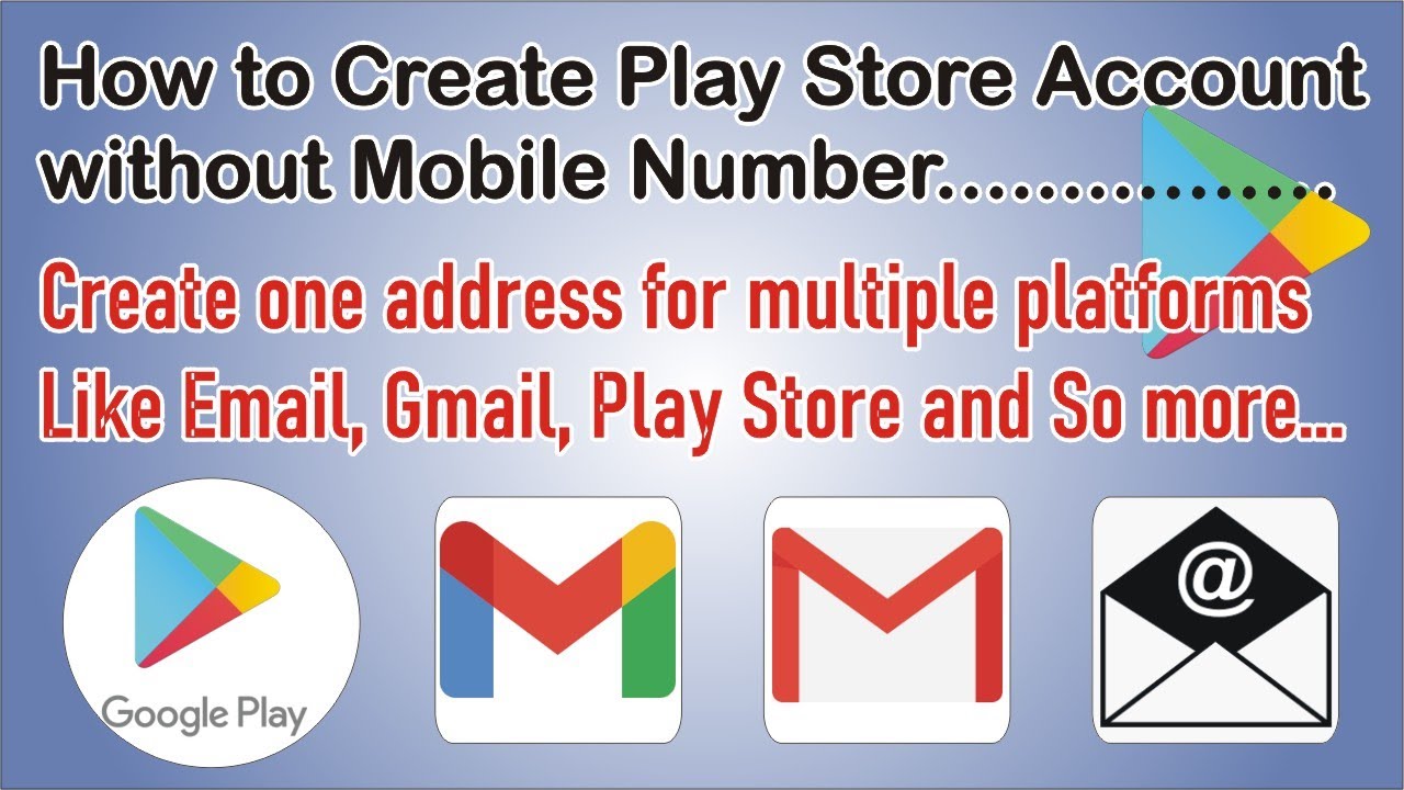 How to create google account through play store using mobile phone ...
