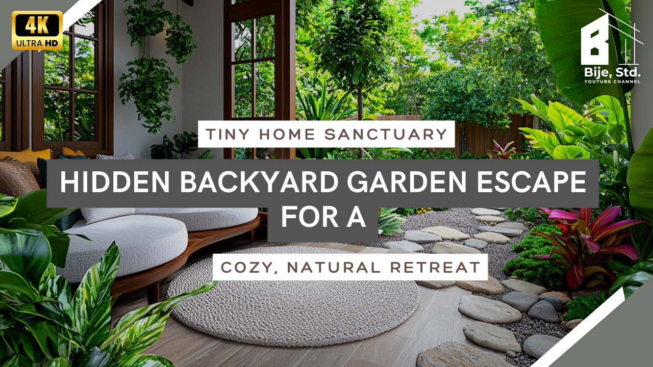 Tiny Home Sanctuary Hidden Backyard Garden Escape for a Cozy, Natural ...