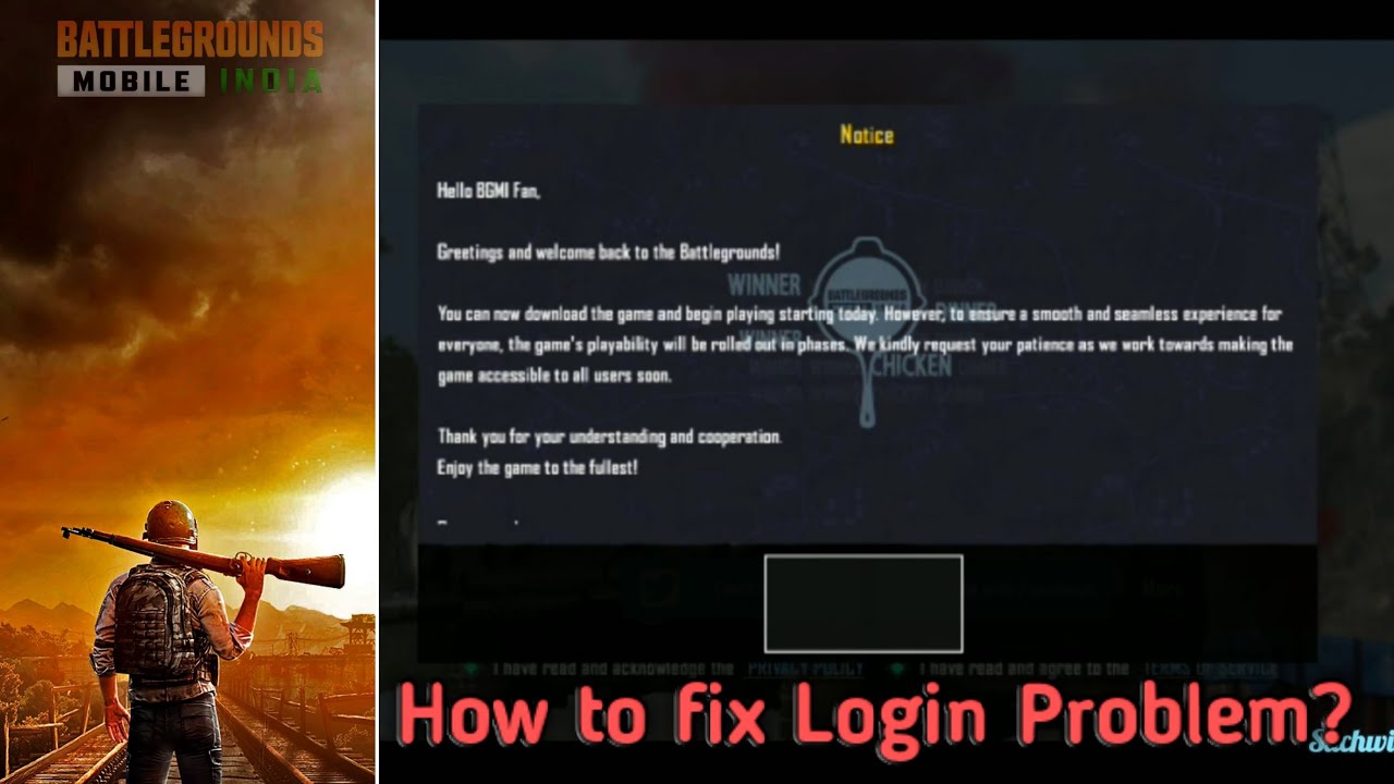 Login Problem ko kaise solve kare || Notice Login Problem after Bgmi ...