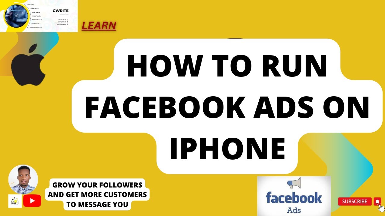 How to run Facebook ads on iPhone - YouTube