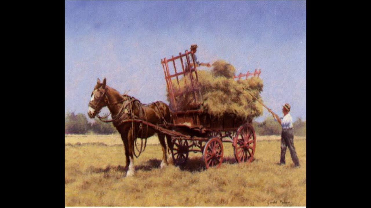 MineCraft: How To Make A Hay Cart - YouTube