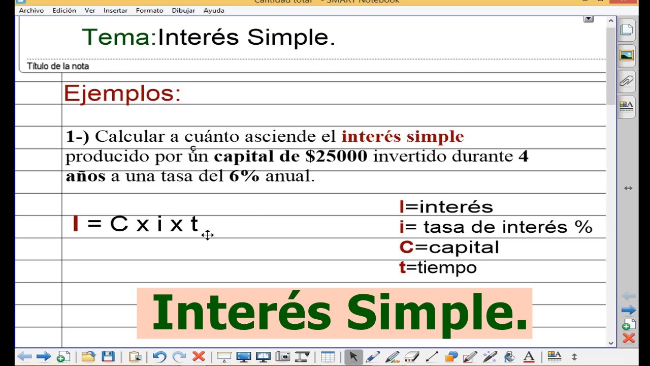 Interés Simple. - YouTube