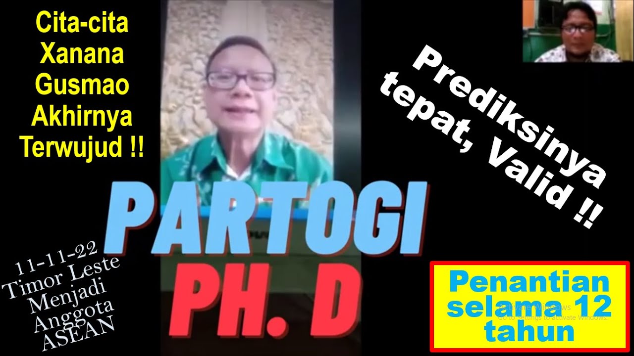 Prediksi "Timor Leste PASTI Menjadi Anggota ASEAN" oleh Partogi Samosir ...