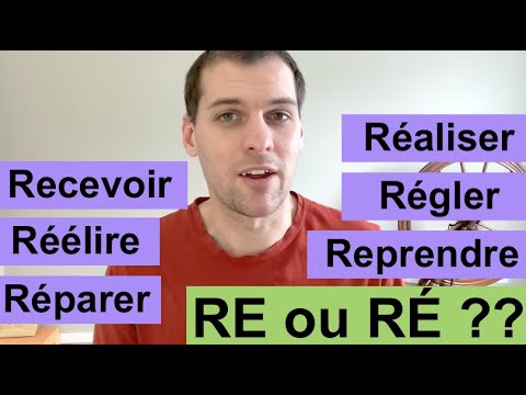 RE ou RÉ au début d'un VERBE en FRANÇAIS #FLE - YouTube