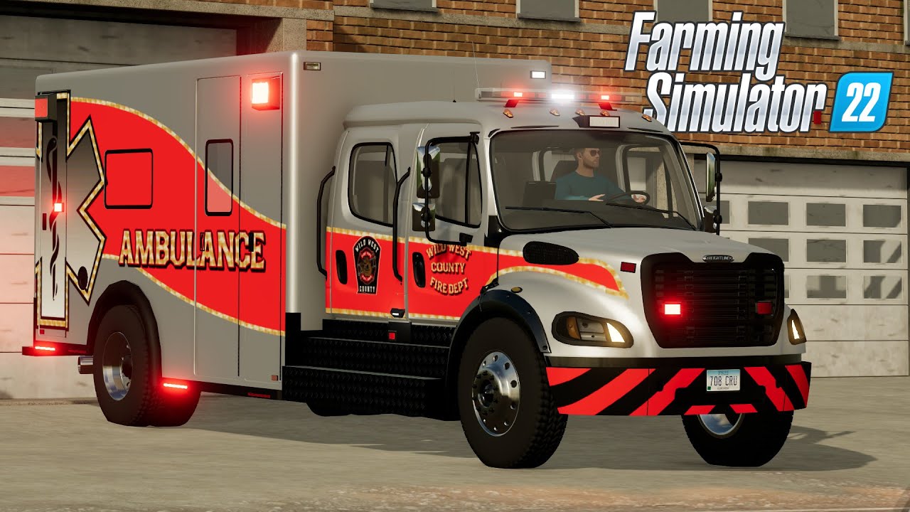FS22 - Freightliner M2 AMBULANCE - Truck Mod for Farming Simulator 2022 ...