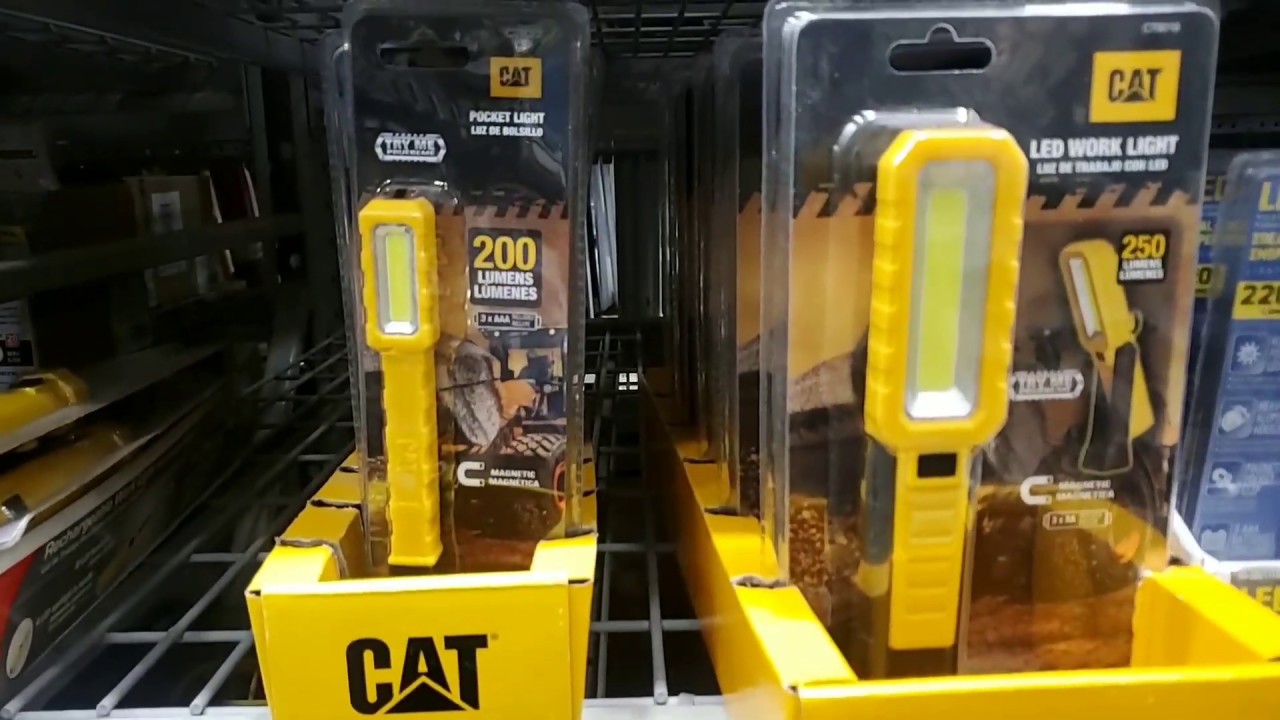 CAT flashlights at lowes - YouTube