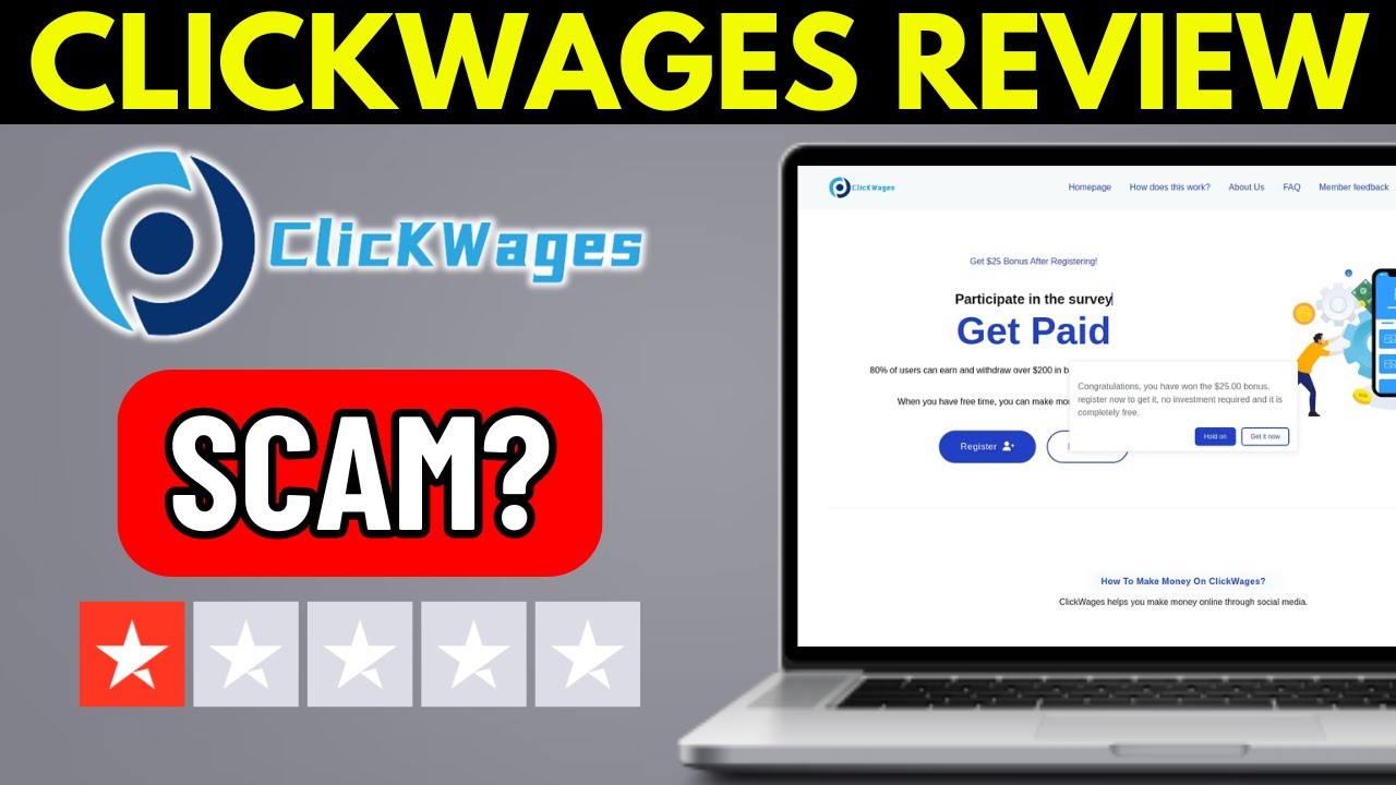 ClickWages Review: Legit or Just Another Scam? (UPDATED) - YouTube