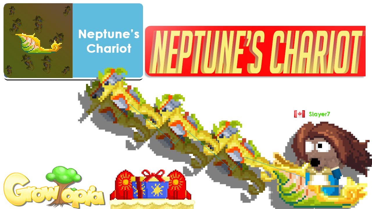 Growtopia Neptune's Chariot | Full Review + How to get!!! - YouTube