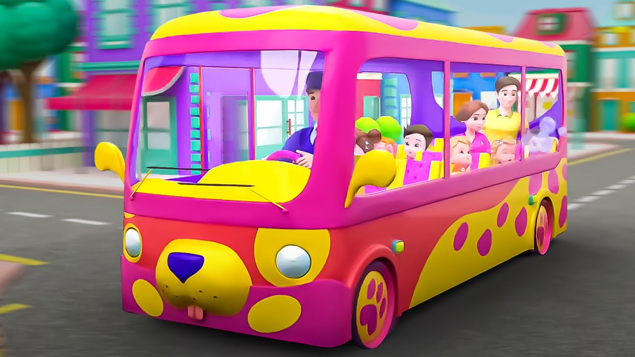Wheels on the Bus - Fun Animated Nursery Rhyme for Kids - YouTube