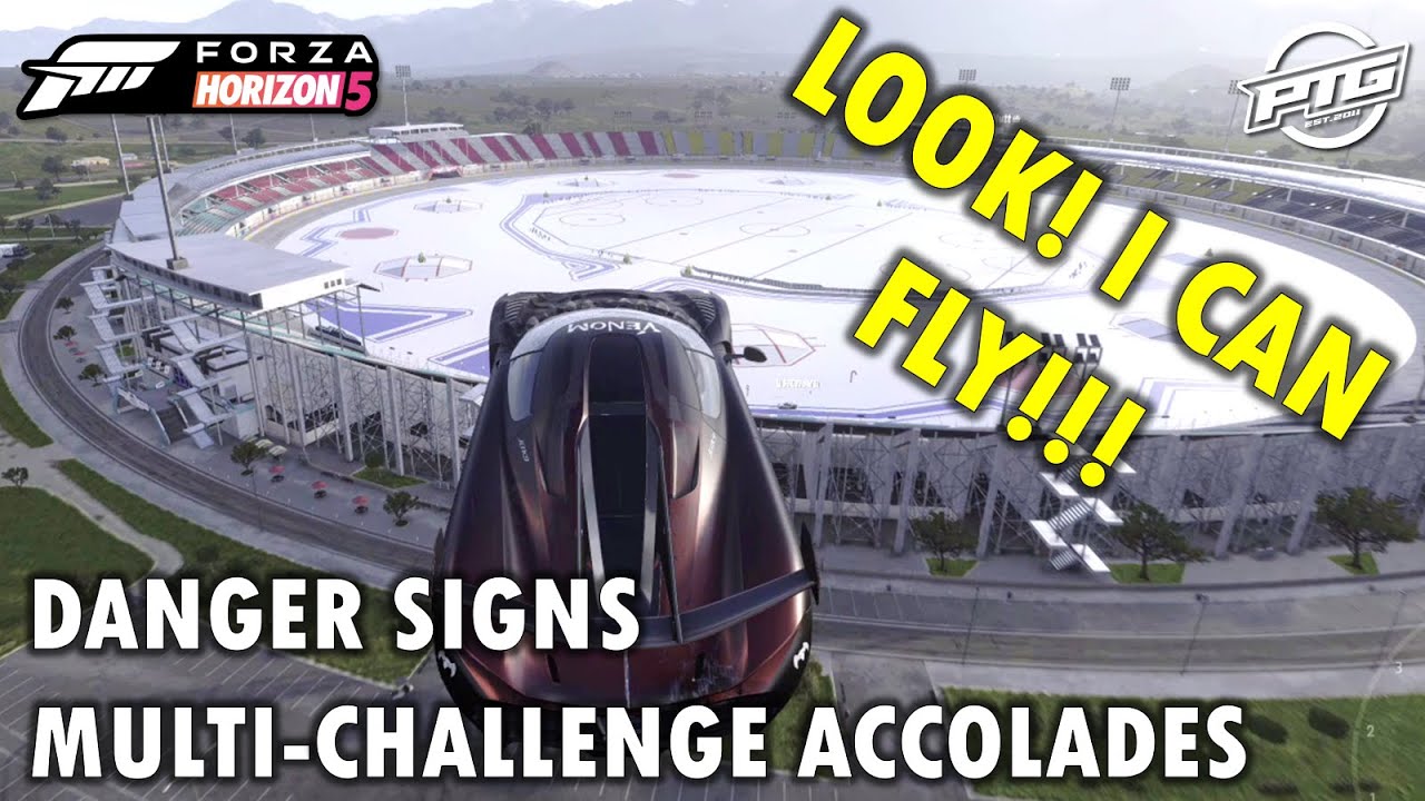 FH5 Guides: Danger Signs Multi-Challenge Accolades - YouTube