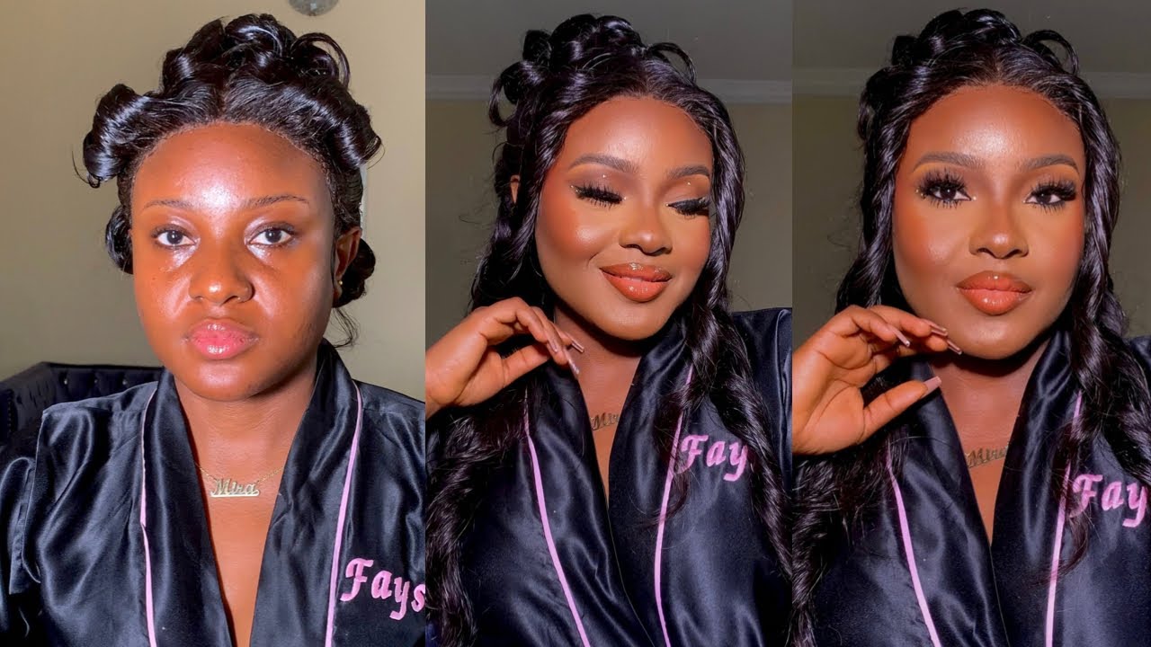 BLACK GIRL MAKEUP TRANSFORMATION #makeup #makeuptransformation # ...
