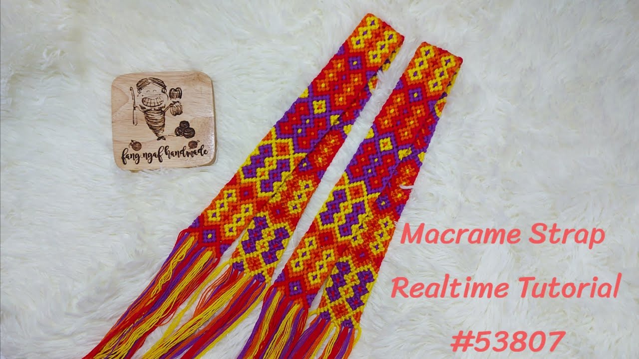 Macrame Strap Realtime Tutorial#53807 - YouTube