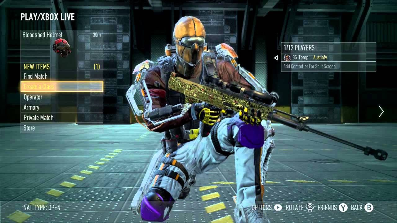Advanced Warfare Royalty Camo + Mask! - YouTube