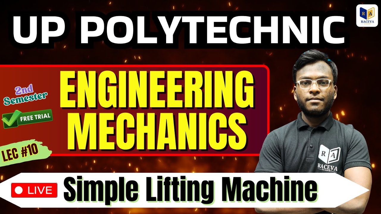 Engineering Mechanics: Chapter-5, Lec-10 | Up Polytechnic | Simple ...