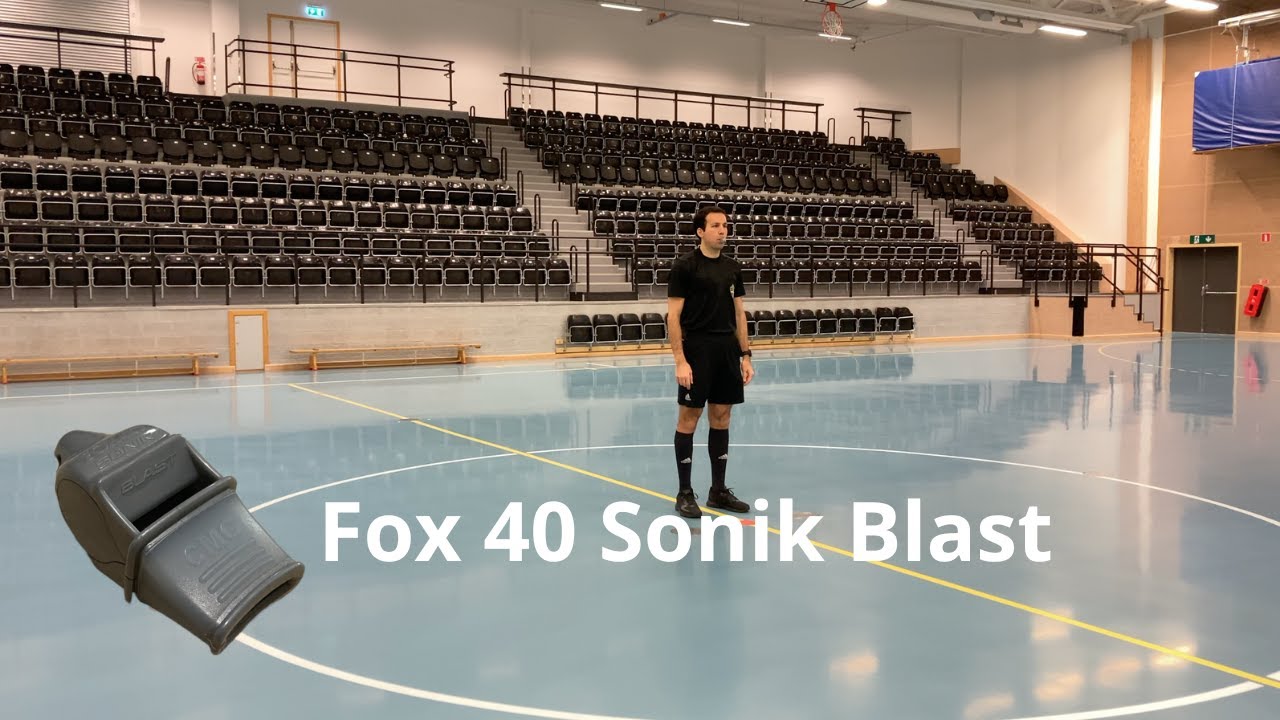 Fox 40 Sonik Blast sound review - Indoors - YouTube