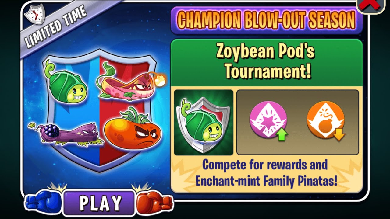 Plants vs. Zombies 2: BattleZ - Zoybean Pod's Tournament!! | No. #1070 ...
