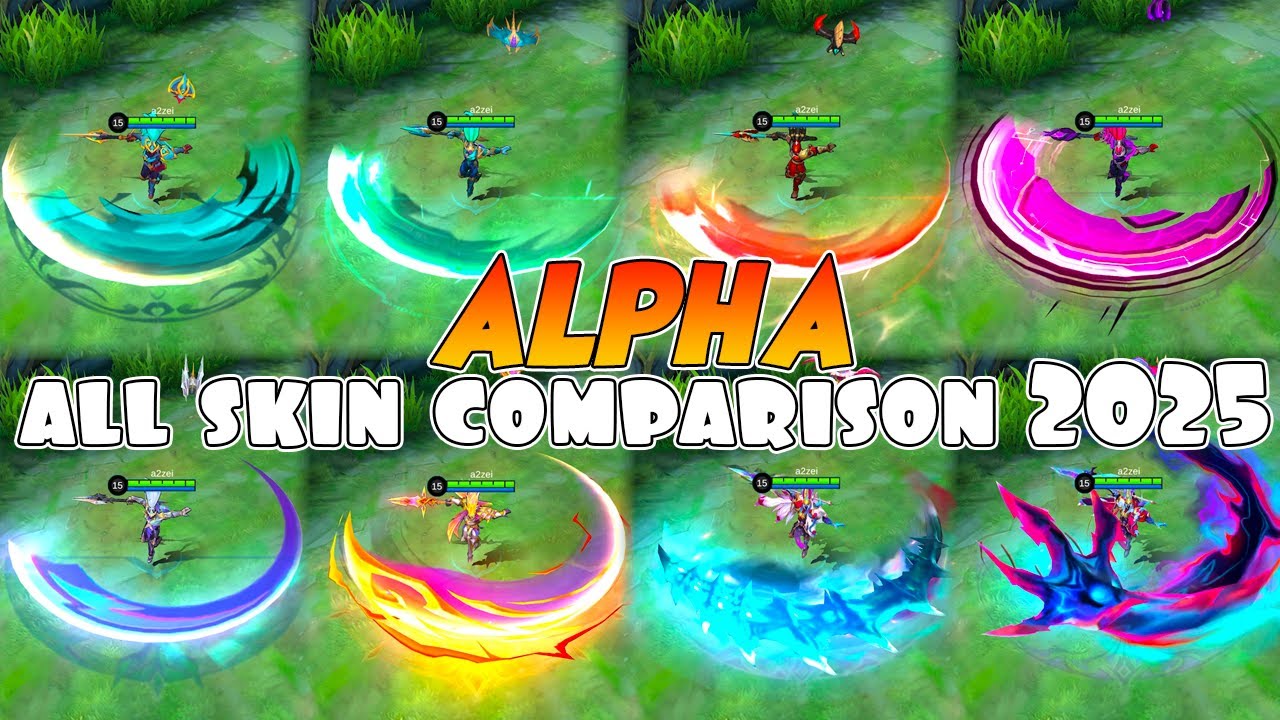 Alpha All Skin Legend S+ Comparison 2025 | MLBB - YouTube