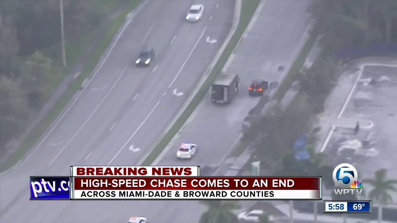 High-speed chase comes to an end - YouTube
