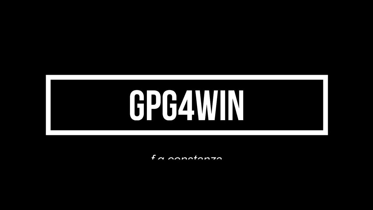 Gpg4win Cifrado Asimétrico En Windows Youtube