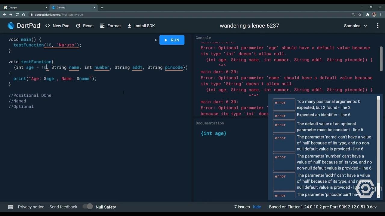 Flutter course in hindi #9 - Parameters & types - YouTube