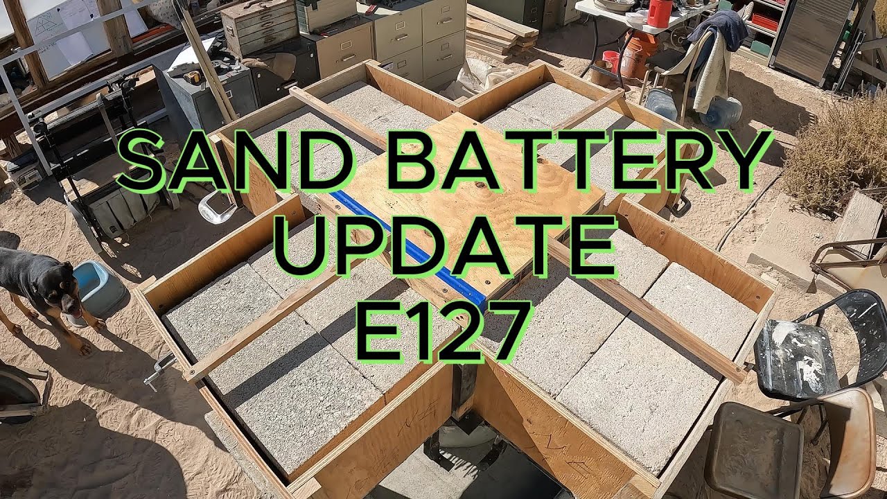 Sand Battery Update, more concrete and Morter E127 - YouTube