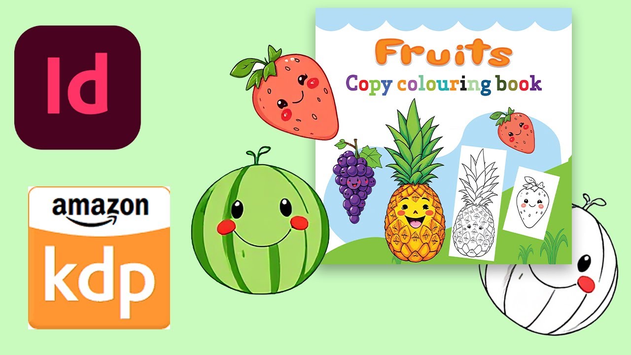 Create a Coloring Book to Sell on Amazon KDP using indesign - Step by ...