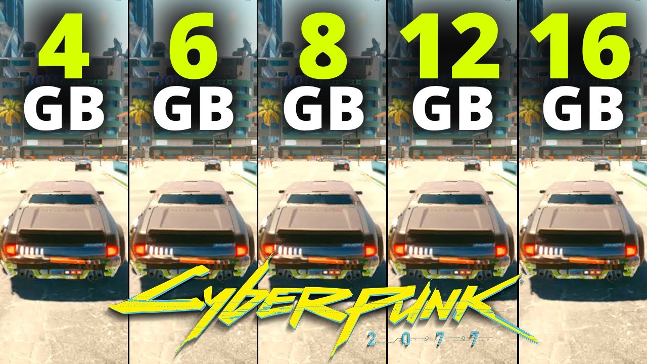 Cyberpunk 2077 | 4gb vs 6gb vs 8gb vs 12gb vs 16gb Ram Test - YouTube