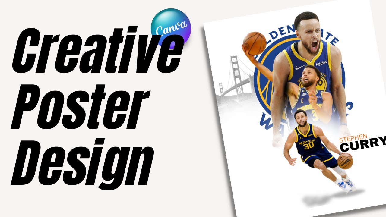 Creative Poster Design in Canva Tutorial | How to Create Sport Poster ...