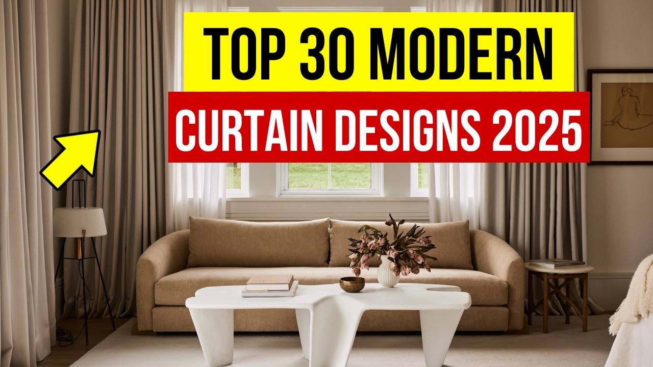 Top 30 Modern Curtain Designs 2025 | Living Room & Bedroom Window ...