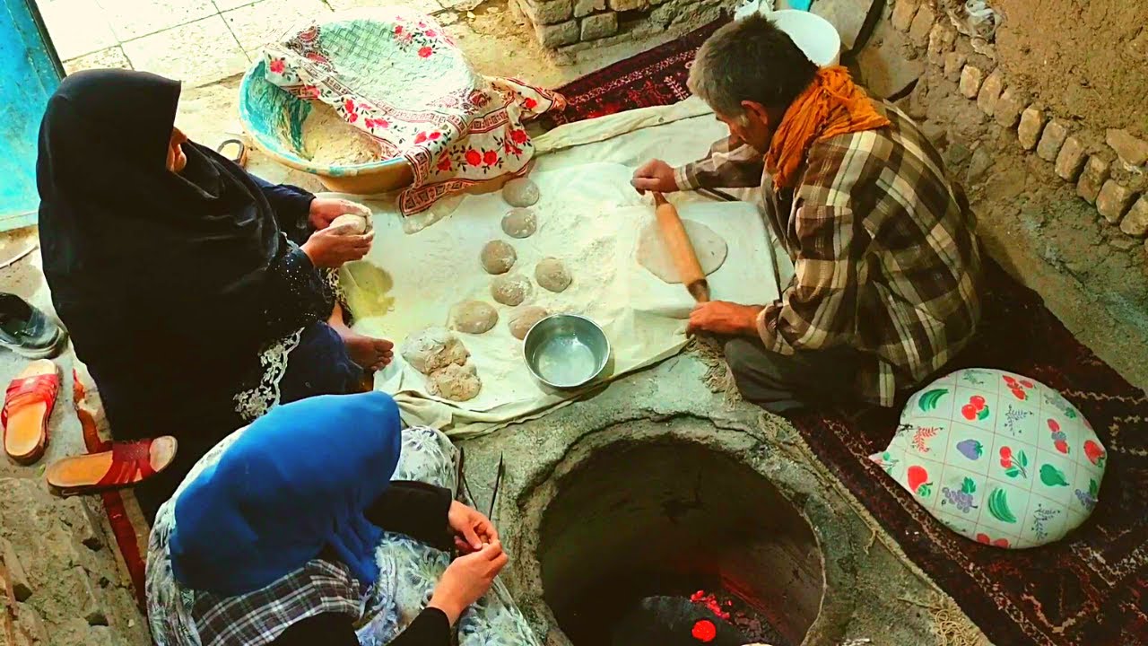 How To Cooking Walnut Bread And The Vegetables || How To Cooking Bread ...