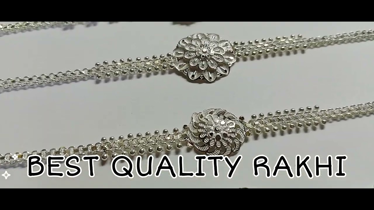 Rakhi Design || Chandi Rakhi || Rakhi in silver - YouTube