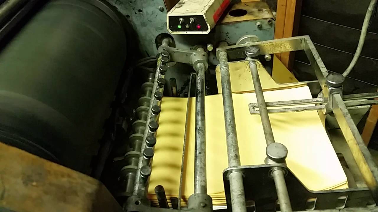 ITEK 960 Printing Press - YouTube