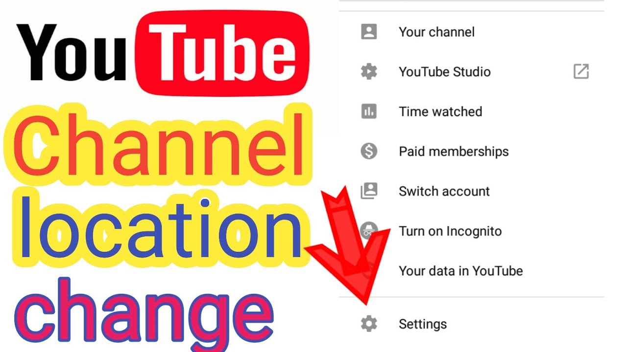 How to change youtube location on pc | youtube channel country setting ...